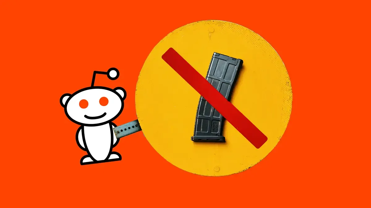 Reddit prohibiting gun parts starting October 9